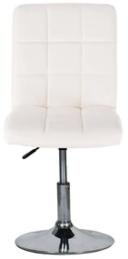 Židle na kulaté podstavě TOLEDO - bílá