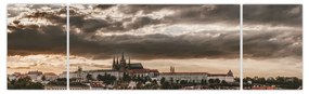 Obraz - zamračená Praha (170x50 cm)