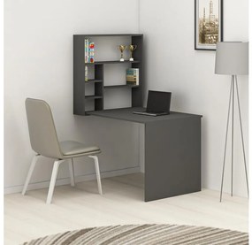 Asir | Pracovní stůl s policí SEDIR 154,2x90 cm antracit | AS0600