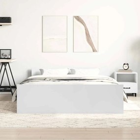 Rám postele s hlavovým a nožním čelem bílý 120 x 190 cm 3203775