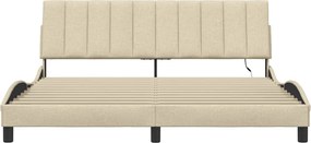 Rám postele bez matrace Hanko krémový 180 x 200 cm textil 3310480