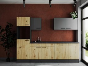 XXXLutz KUCHYŇSKÝ BLOK BEZ SPOTŘEBIČŮ 280 cm Respekta - Online Only kuchyňské linky - 001899046302