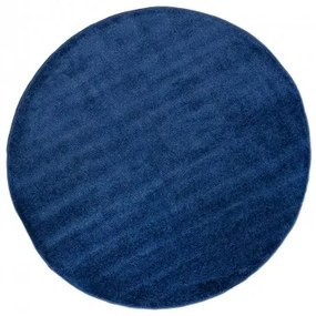 Kulatý koberec jednobarevný SPRING P113A Tmavě modrý Rozměr: průměr 100 cm