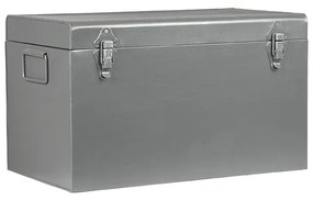 Šedý kovový úložný box Vint XL
