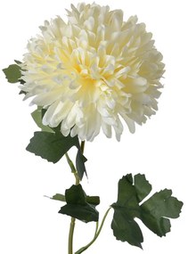 Umělá květina bílá chryzantéma – 54 cm