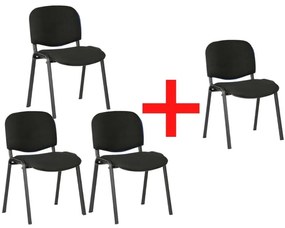 Antares Konferenční židle VIVA 3+1 ZDARMA, černá