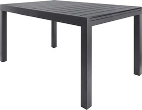 Livarno home Hliníkový rozkládací stůl Miami, 140–200 x 90 cm, antracitová