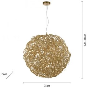 Paul Neuhaus 2019-12 - Lustr na lanku SAREA 15xG9/40W/230V zlatá