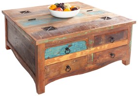 Noble Home Konferenční stolek Karujo, 70 cm, recyklované dřevo