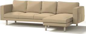 Potah na pohovku IKEA Norsborg 4-místná se šezlongem barva béžová