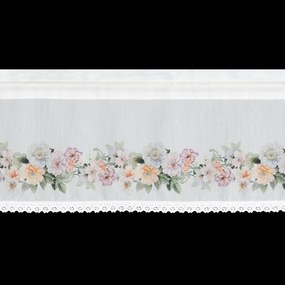 KRÁTKÁ ZÁCLONA NA PÁSCE FLOWERY 150X30 CM KVĚTY