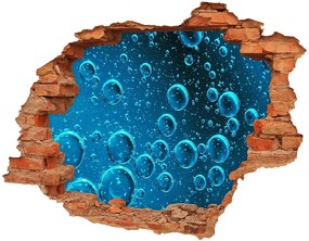Wallmuralia Fototapeta díra na zeď Bubliny pod vodou 90x70 cm