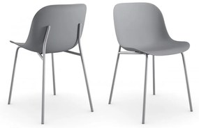Danish style Židle Filuet (SET 2ks), šedá