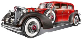 DIMEX | Vliesová fototapeta Starý červený automobil MS-5-2219 | 375 x 250 cm| červená, bílá, černá, metalická