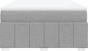 Box spring postel s matrací světle šedá 140 x 190 cm textil 3285470