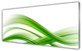 E-shop24, 140 x 70 cm, 4S - 11457928,  Obraz na skle - Abstrakt zelený 140 x 70 cm