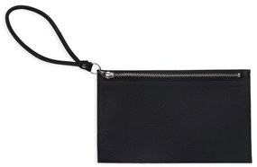 Kabelka Clutch, černo-stříbrná