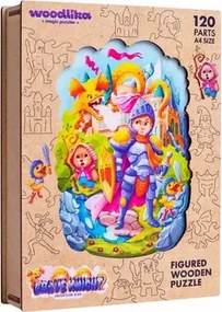 PUZZLER Puzzle Statečný rytíř / Dřevěné / 120 dílků / od 7 let