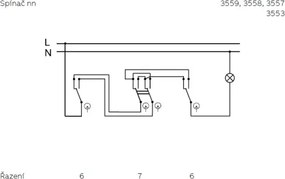 ABB Praktik vypínač č.7 IP44 béžová 3553-07929 D