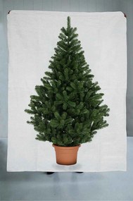 Lenbutik Lněná tapiserie Vánoční Stromeček/ Christmas Tree Rozměry ubrusů: 140x100 cm