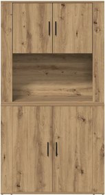 Vysoký bufet Artisanový dub 80 x 33 x 150 cm Kompozitní dřevo 3334337