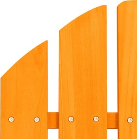 Zahradní židle Adirondack s podnožkou masivní jedle oranžová 315868