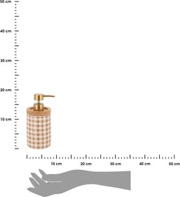 Dávkovač mýdla Vichy, kombinace barev/se zlatými a dřevěnými prvky, 400 ml