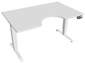 Hobis Motion Elektr. nastavitelný stůl 140x90 s pamětí - HOBIS ERGO MOTION MSE 3M 1400 Dekor stolové desky: bílá, Barva kovové podnože: bílá