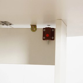 Skládací jídelní stůl HOMCOM s 2 sklápěcími křídly, skládací stůl pro 2-4 osoby 104x76x73,7 cm Bílý