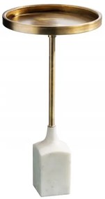 Zlatý hliníkový odkládací stolek Trayful 54 cm