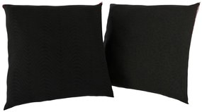Kvalitex Sada 2 povlaků na polštář bavlna KYOTO černé 50x50cm cm