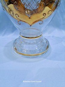 Velká Amfora váza se zlatem a smaltem 30 cm
