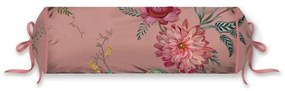 Pip Studio polštář Fleur Grandeur Roll Pink 22x70cm, růžový (Válcový polštář s výplní)