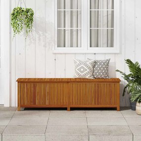 Zahradní úložný box 200 x 50 x 58 cm masivní akáciové dřevo 316500