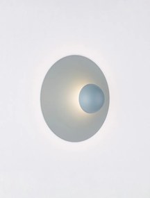 Šedomodré hliníkové LED nástěnné svítidlo Edem – Nova Luce