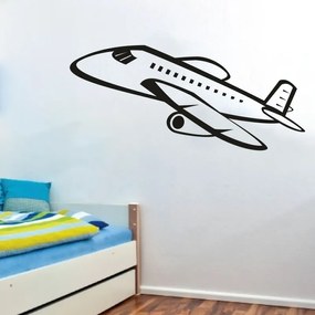 WALLVINIL Samolepky na zeď - Airplane Barva: Bílá, Velikost: 180x60 cm, Pravá / Levá: Pravá (dekorace směřuje/dívá se doprava)