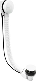 Polysan - Vanová odtoková a přepadová souprava, délka 120 cm, bílá 71856.10