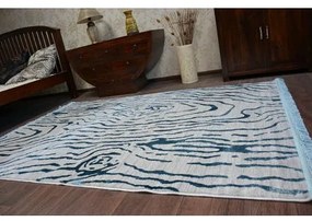 koberec AKRYL MANYAS 195AA, střapce, šedá, modrá velikost 160x230 cm | krásné koberce cz