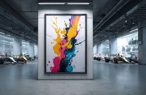 Barevná energie - obraz - Moderní abstrakce plná dynamiky 41 - 70 x 100 cm - 1 149 Kč