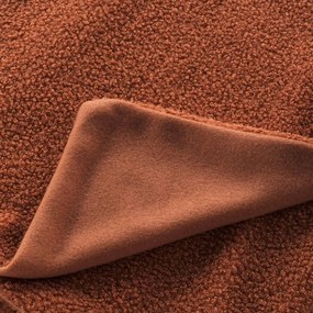 Červenooranžová fleecová deka 180x220 cm Curly Wooly – douceur d'intérieur
