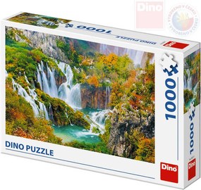 DINO Puzzle 1000 dílků Plitvická jezera 66x47cm skládačka v krabici dn532571
