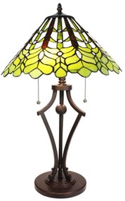 Stolní lampa Tiffany 41x62 cm E27/max 2x60W – 41x62 cm