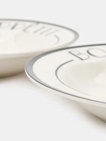 Sinsay - Keramické misky s nápisem Bon appétit 2 pack - vícebarevná