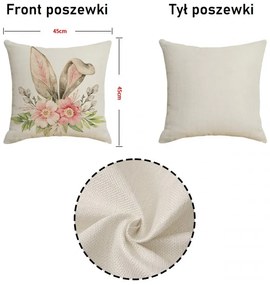 Flamenco Mystique Povlak na polštář 45 x 45 cm, jarní motiv BOHO, jednostranný potisk, 100% polyester