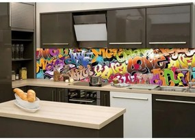 DIMEX | Skleněná stěna za kuchyňskou linku | vlastní rozměr | Fotosklo Graffiti