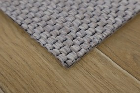 Timzo, Metrážový koberec Nature platina - neúčtujeme odřezky z role, na míru, šíře 2m,3m,4m,5m, šedá, filc, chodba / předsíň