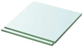 Policové desky 2 ks sklo čiré 30 x 25 cm 3051550
