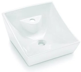 Bathco 4002 - Umyvadlo na desku SORIA 40x41 cm porcelán/bílá