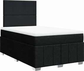 Box spring postel s matrací černá 120x200 cm textil 3293930