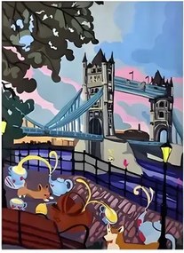 NORIMPEX Malování podle čísel Tower Bridge / 40x50 cm